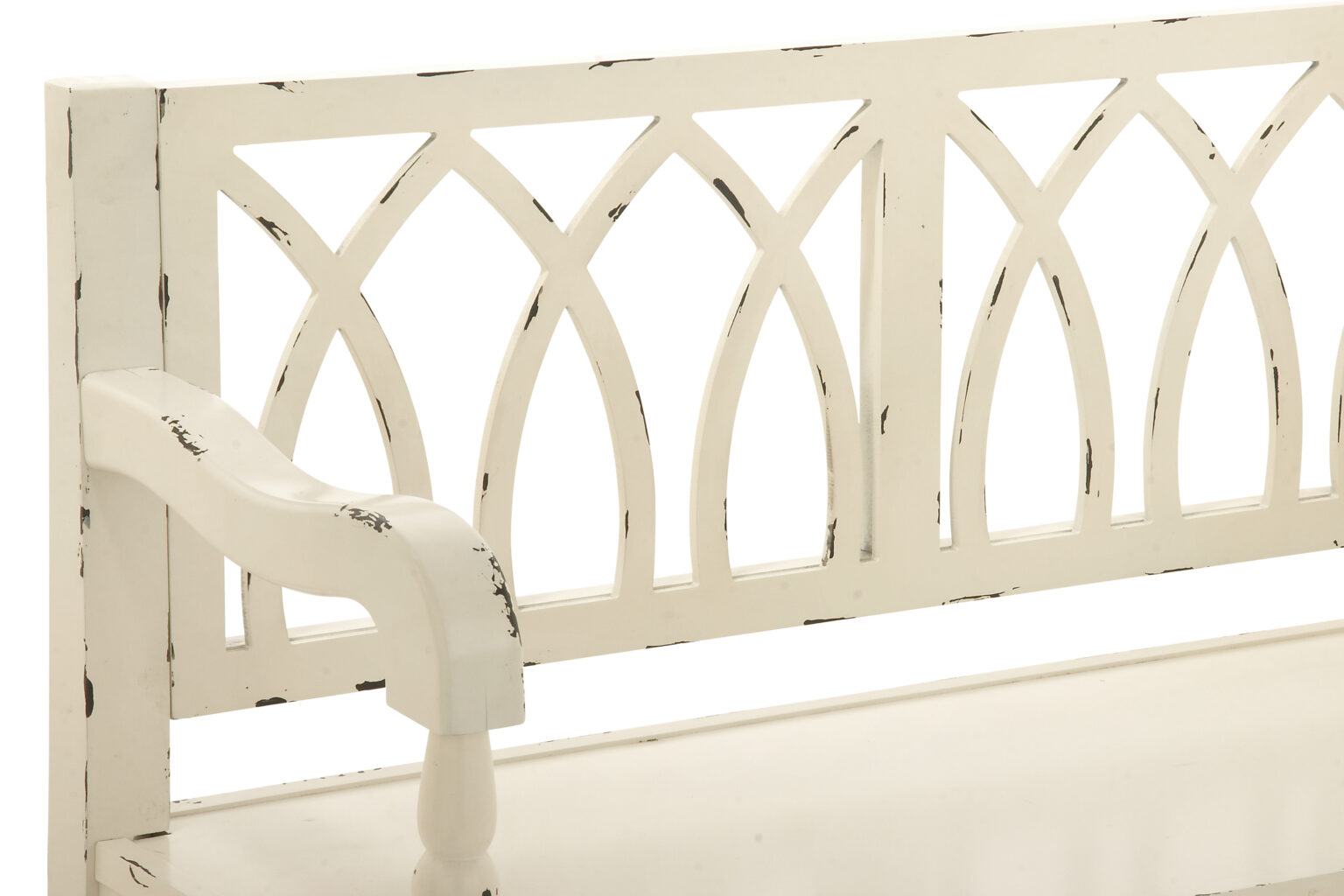 Wood White Bench – Signature Selection