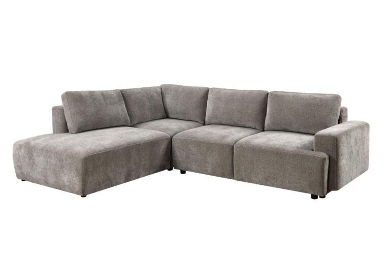 Isabelle Right Arm Facing Sectional – Light Brown – Signature Selection